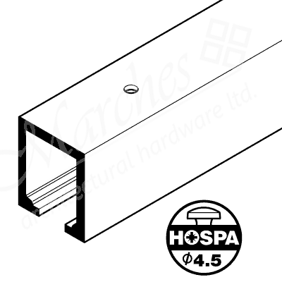 Upper Track Silv Anod Alu 2.0m - Tracks - Folding & Sliding Door ...