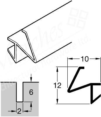 Meeting Rail Seal 3.0m Wht - Sash window fittings - Window fittings ...