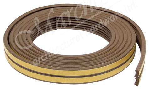 Draught Seal E Strip 4 X 9mm 2.5m X 2 Wh - Marches Architectural ...