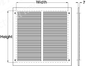 Louvred air transfer grill - Ventilation grills - Ventilation ...