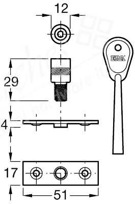 Sash Window Locks With Key Sat - Sash window fittings - Window fittings ...