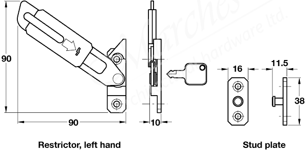 Res-Lok concealed locking restrictor - Window stays - Window fittings ...