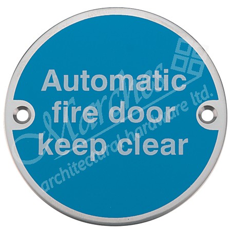 Fire Sign Auto Fire Door Sss - Fire signage - Door Furniture ...
