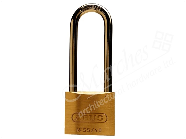 55/40HB63 40mm Brass Padlock Long Shackle Keyed Alike 5401 - Marches ...