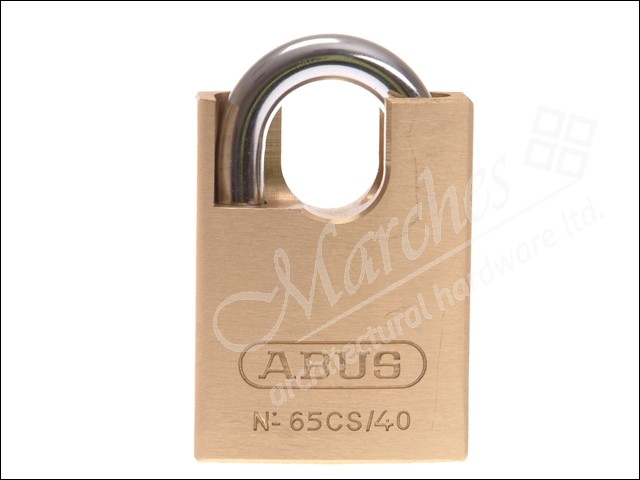 65/40CS 40mm Brass Padlock Close Shackle Carded - Marches Architectural ...