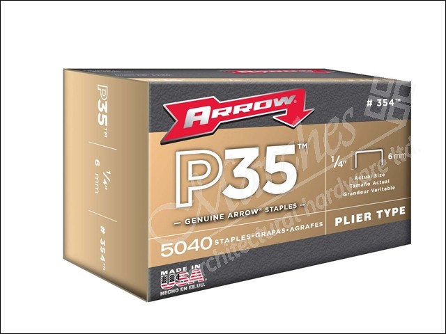P35 Staples Box 5000 - 1/4in - Marches Architectural Ironmongery
