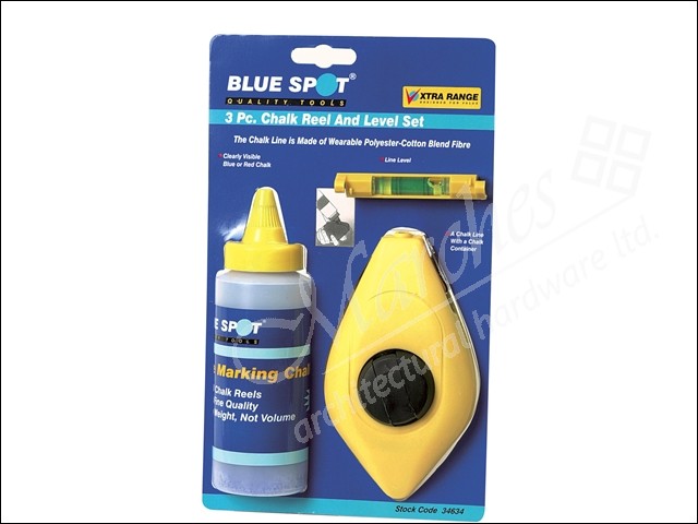Chalk Line Set 3Pce - Chalk Line Reels - Marking Out Tools - Hand Tools ...