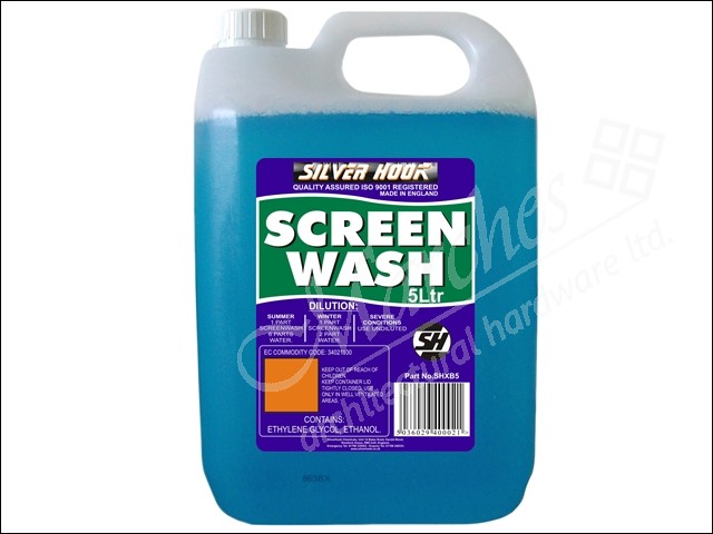 Silver Hook Screenwash 5L - Screenwash & Antifreeze - Car Maintenance ...