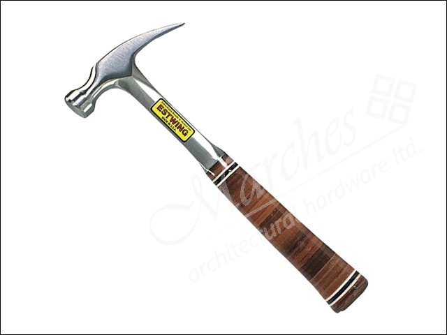 E20S Straight Claw Hammer Leather Grip 20oz Claw Hammers Steel Shaft Claw Hammers Hammers Hand Tools Tools Home Leisure Workwear Car Care Marches Architectural Ironmongery