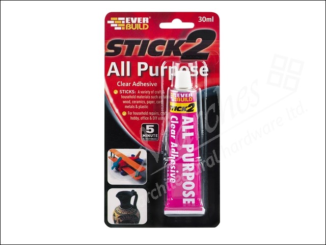 Stick 2 All Purpose Adhesive Tube - Marches Architectural Ironmongery