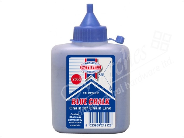 Chalk Powder 250g - Blue - Chalk Powder - Marking Out Tools - Hand ...