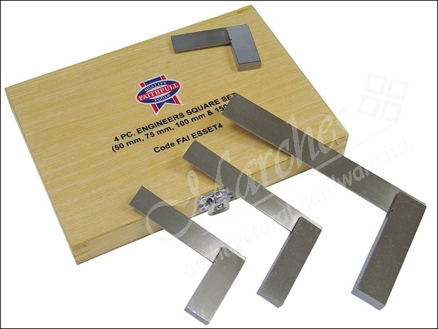 Engineers Squares Set 4pce (50, 75, 100, 150mm) - Engineers Squares ...