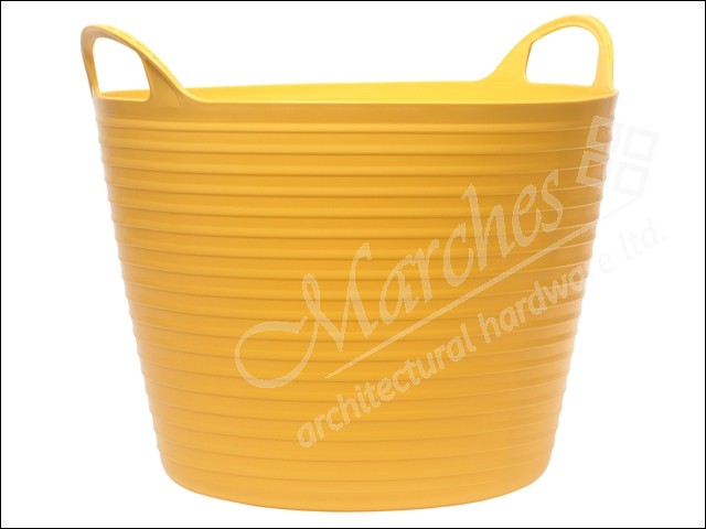 Heavy-Duty Polyethylene Flex Tub 42 Litres Yellow - Muck Buckets ...