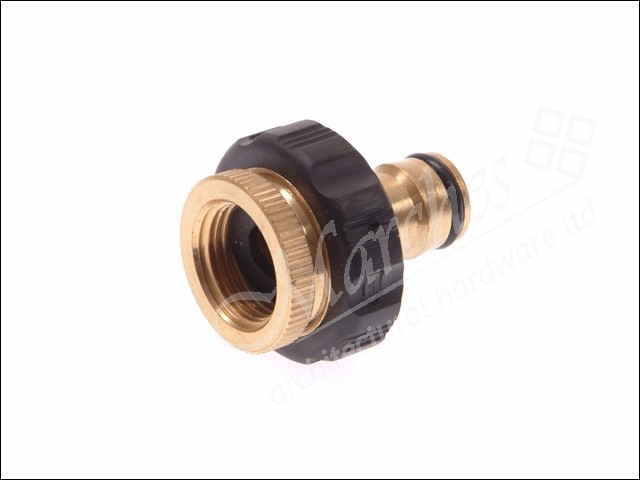 Brass Dual Tap Connector 1/2in & 3/4in - Brass Hose Fittings - Hose ...