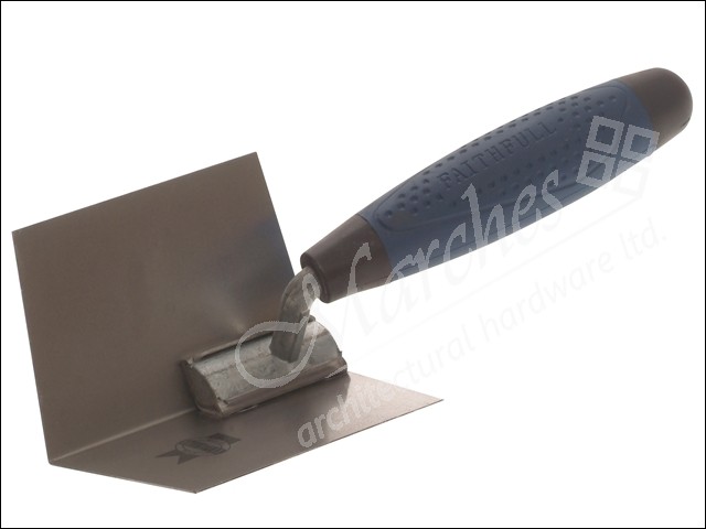 Corner Trowel Stainless Steel 4 x 3 x 3in Internal Soft Grip Handle ...