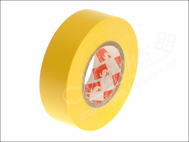 PVC Electrical Tape 19mm x 20m Yellow - Marches Architectural Ironmongery