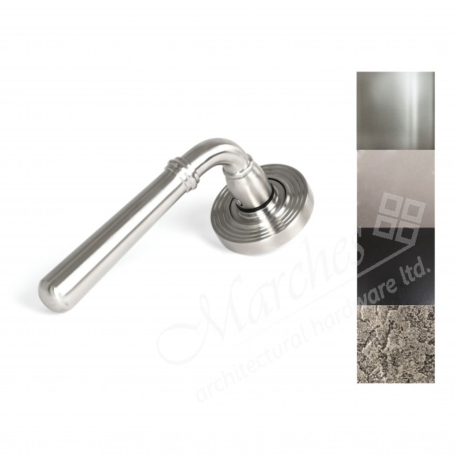 Newbury Lever on Rose Set (Beehive) - Various Finishes - Lever Handles ...