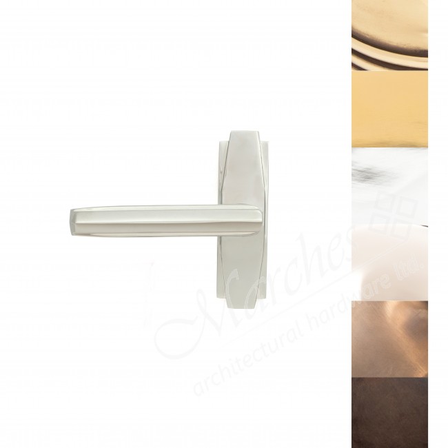 Art Deco Lever on Rose Set - Various Finishes - Lever Handles on Rose ...