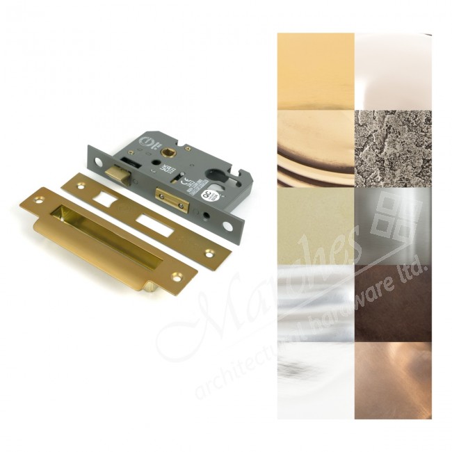 2½" Euro Profile Sash Lock - Various Finishes - Euro Profile Lock Cases ...