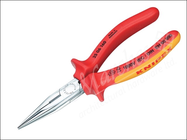 Radio Pliers - Side Cutters 160mm VDE - VDE Long Nose Pliers - VDE ...