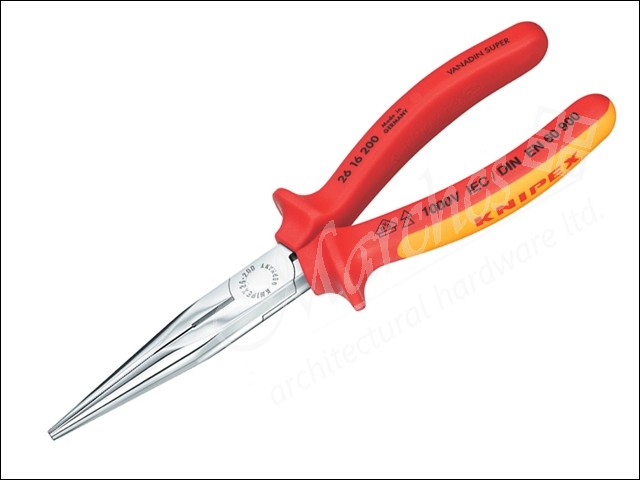 Long Nose - Side Cutters 200mm VDE - VDE Long Nose Pliers - VDE ...