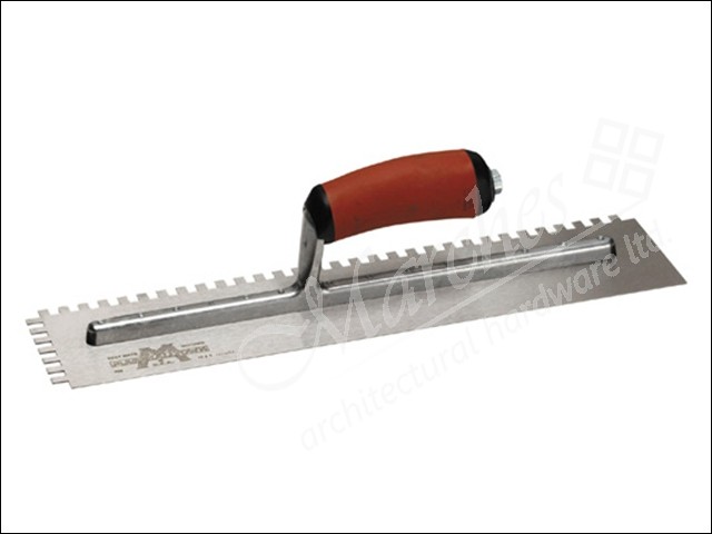 702SD Square Notched Trowel - Durasoft Handle - Mastic & Adhesive ...
