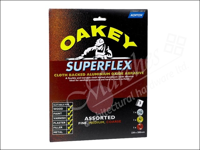 Superflex Assorted (3) Sheets 26734 - Marches Architectural Ironmongery