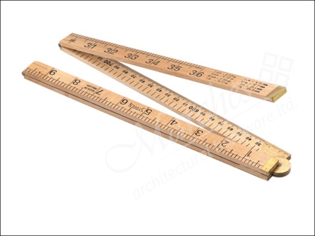 Wooden Folding Rule 100cm 39in RSR073 - Rules - Wooden & Plastic ...