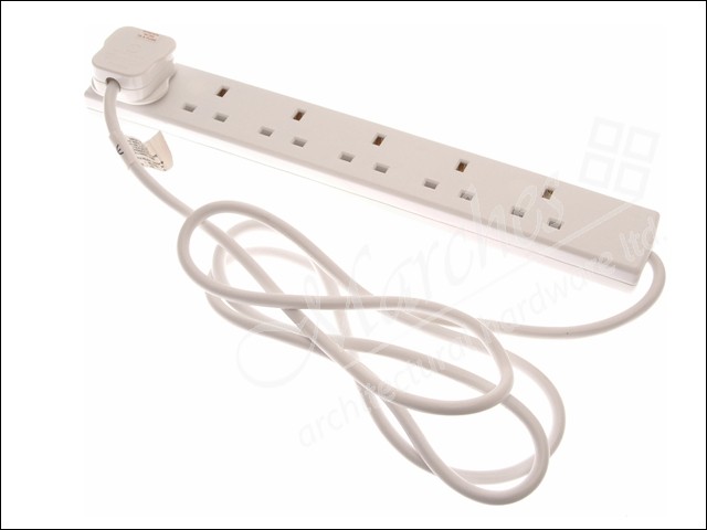 Extension Lead 6 Way 13 amp 2 Meter B6W2MP - 240 Volt Trailing ...