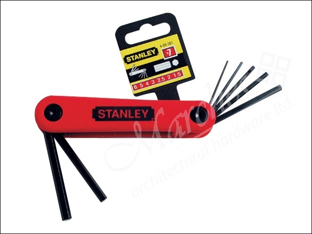 Folding Hex Key Set 7pc Metric 4-69-261 - Hexagon Key Sets Metric ...