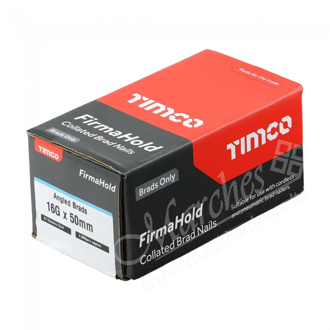 50mm Angled Brad Nails 16G (2000) - Stainless Steel - Marches ...