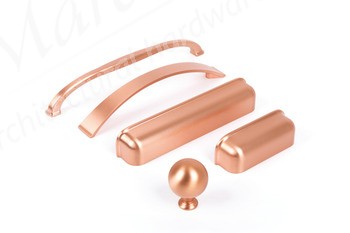 Odessa Bow Handle, 176mm (160mm cc) - Brushed Copper - Finger pull ...