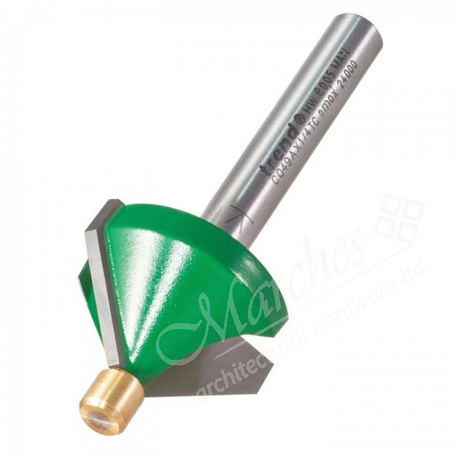 C049A1/4TC - Trend Pin Guided 45Â° Chamfer Cutter - 1/4" Shank ...