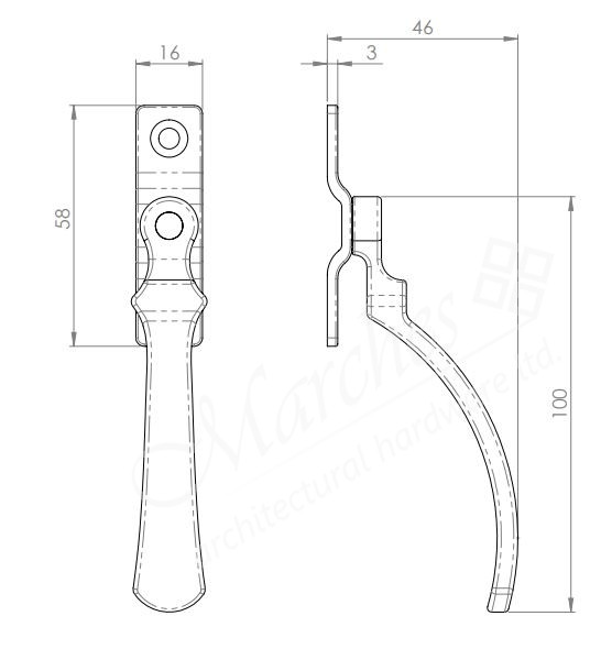 Carlisle Wedge Locking Casement Window Fastener Polished Brass ...