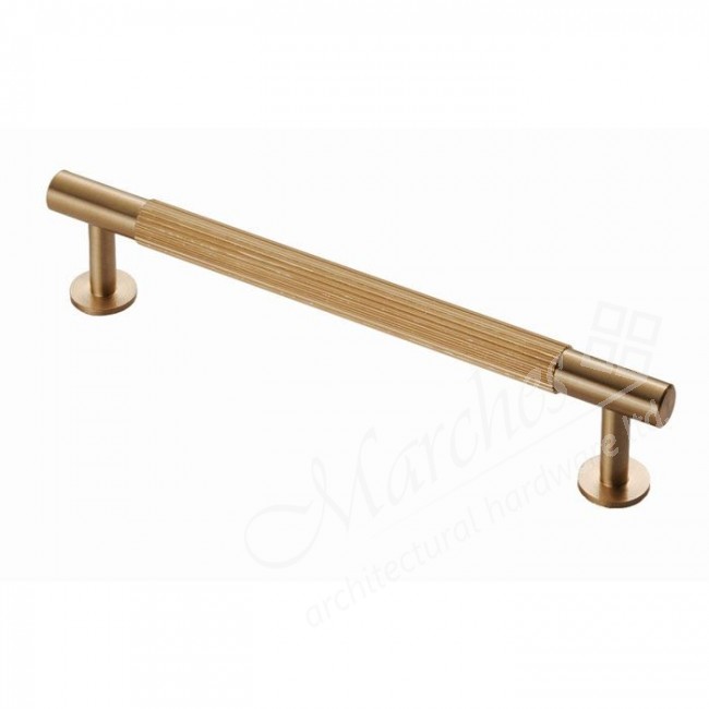 Lines Pull Handle 190mm (160mm cc) - Satin Brass - T-Bar Pull Handles ...