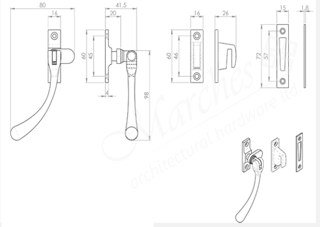 Bulb End Casement Fastener - Satin Nickel - Casement Fasteners ...