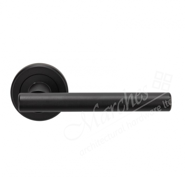 Philadelphia Lever On Rose - Matt Black - Lever Handles on Rose - Door ...