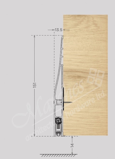 Exitex - Concealex Commercial Facefix Applique - Aluminium (Various ...