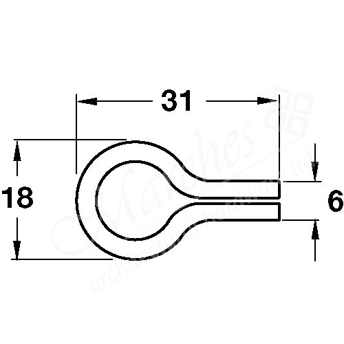 Banjo Shelf Support - Florentine Bronze - Shelf Supports - Shelving ...