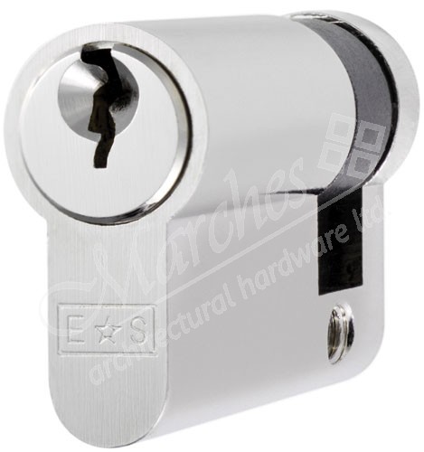 Eurospec 40/10 Half Euro Cylinder Keyed to Differ - Satin Chrome ...