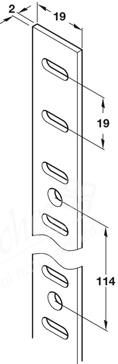 Flat Bookcase Strip 1.83m - Various Finishes - Flat Bookcase Strips ...