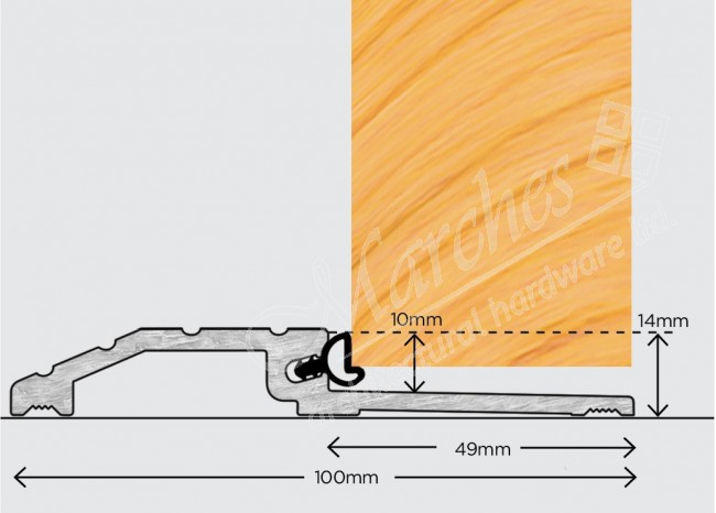 Exitex - CDT 100 (Commercial Door Threshold) - Various Sizes - Inward ...