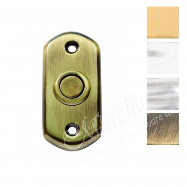 Shaped Bell Push - Various Finishes - Bell Pushes, Grills & Studs ...