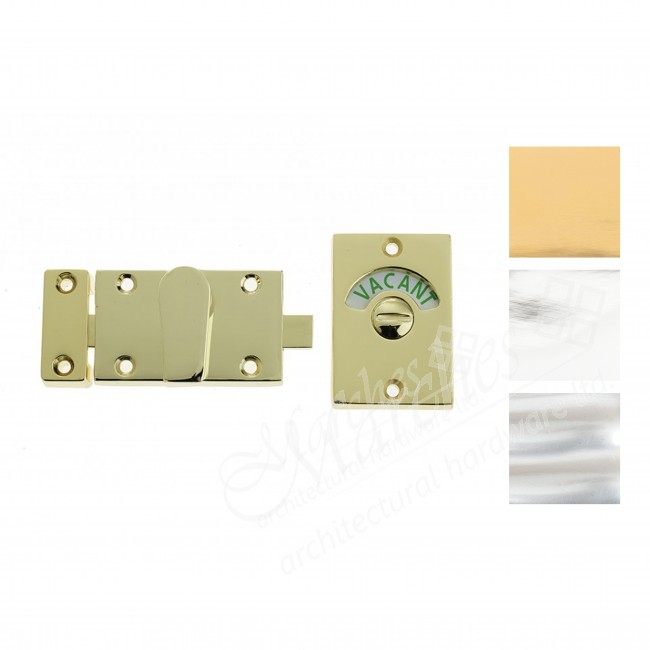 Cubicle Indicator Bolt - Various Finishes - Security & Indicator Bolts ...