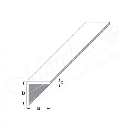 Equal Sided Angle Profile - Satin Anodised Aluminium - Equal Sided ...