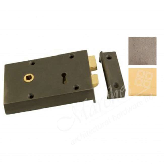 Small Cast Rim Lock - Various Finishes - Rim Locks & Latches - Locks ...
