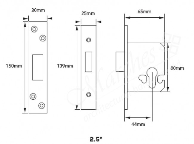 Euro Profile Dead Locks SSS - Various Sizes - Euro Profile Lock Cases ...