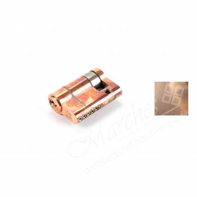 5 Pin Single Euro Cylinder Polished Bronze - Various Sizes - Locks ...