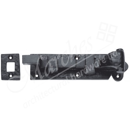 Cranked Door Bolt - Black - Various Sizes - Slide Action Bolts - Bolts ...