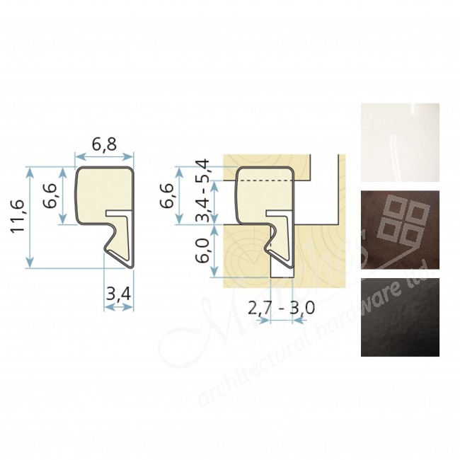 Schlegel - Aquamac 63 (Qlon QL 3005) Weatherseal - Various Lengths ...